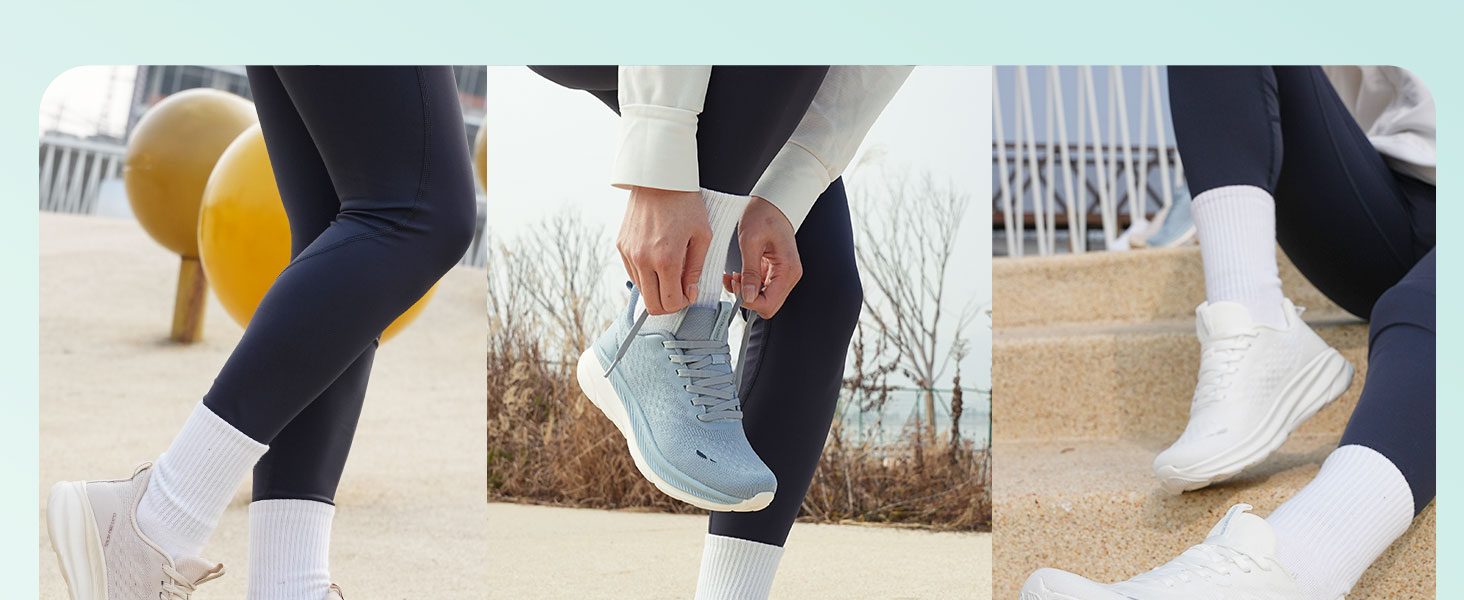 Hawkwell Women's Cloud Zero Active Cushion Breathable Tennis Walking ...