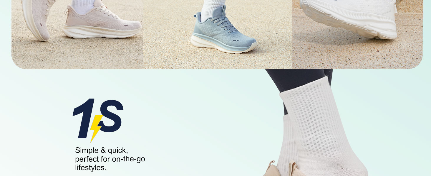 Hawkwell Women's Cloud Zero Active Cushion Breathable Tennis Walking ...