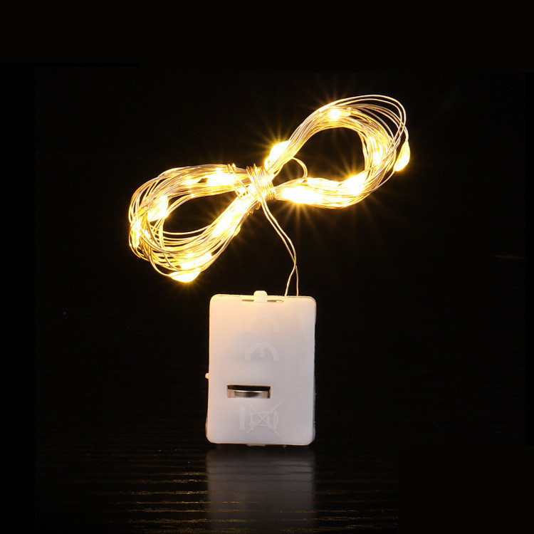 HOMEMORY Christmas Lights 1M 2M Mini LED String Light Copper Wire ...