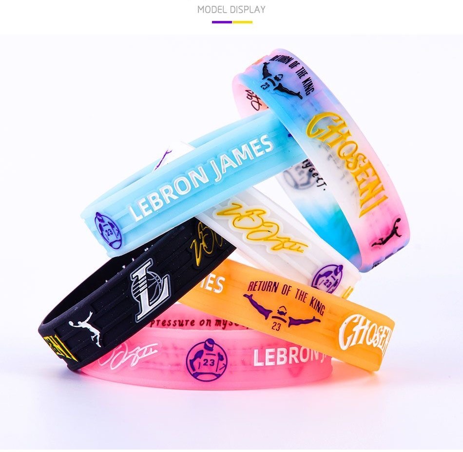 New Lebron James CHOSEN ONE luminous Baller Bands Sports Rubber ...