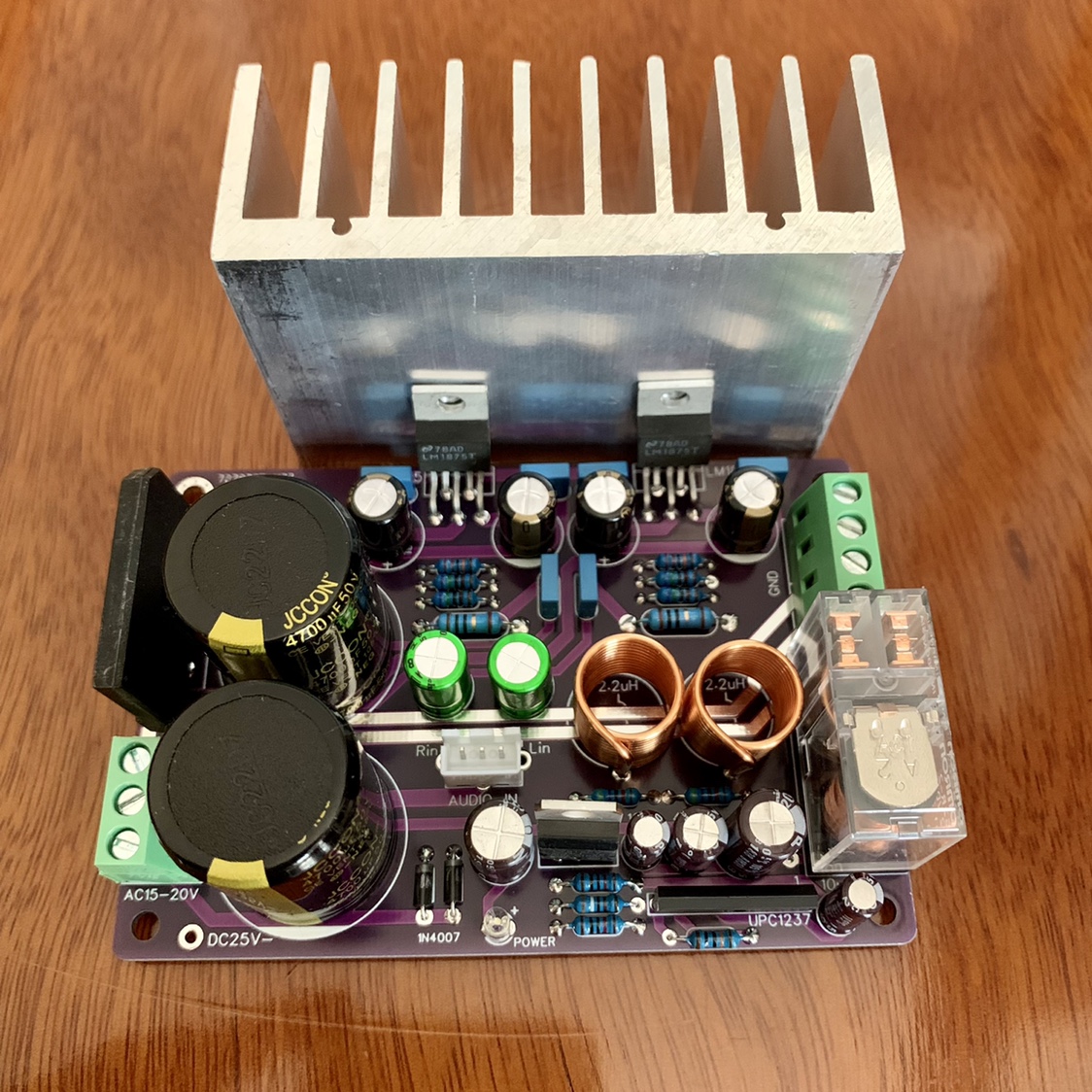 GC Version LM1875 Hi-Fi Audio Amplifier Board DIY Kit - 2.0 Channel Audiophile Stereo System ...