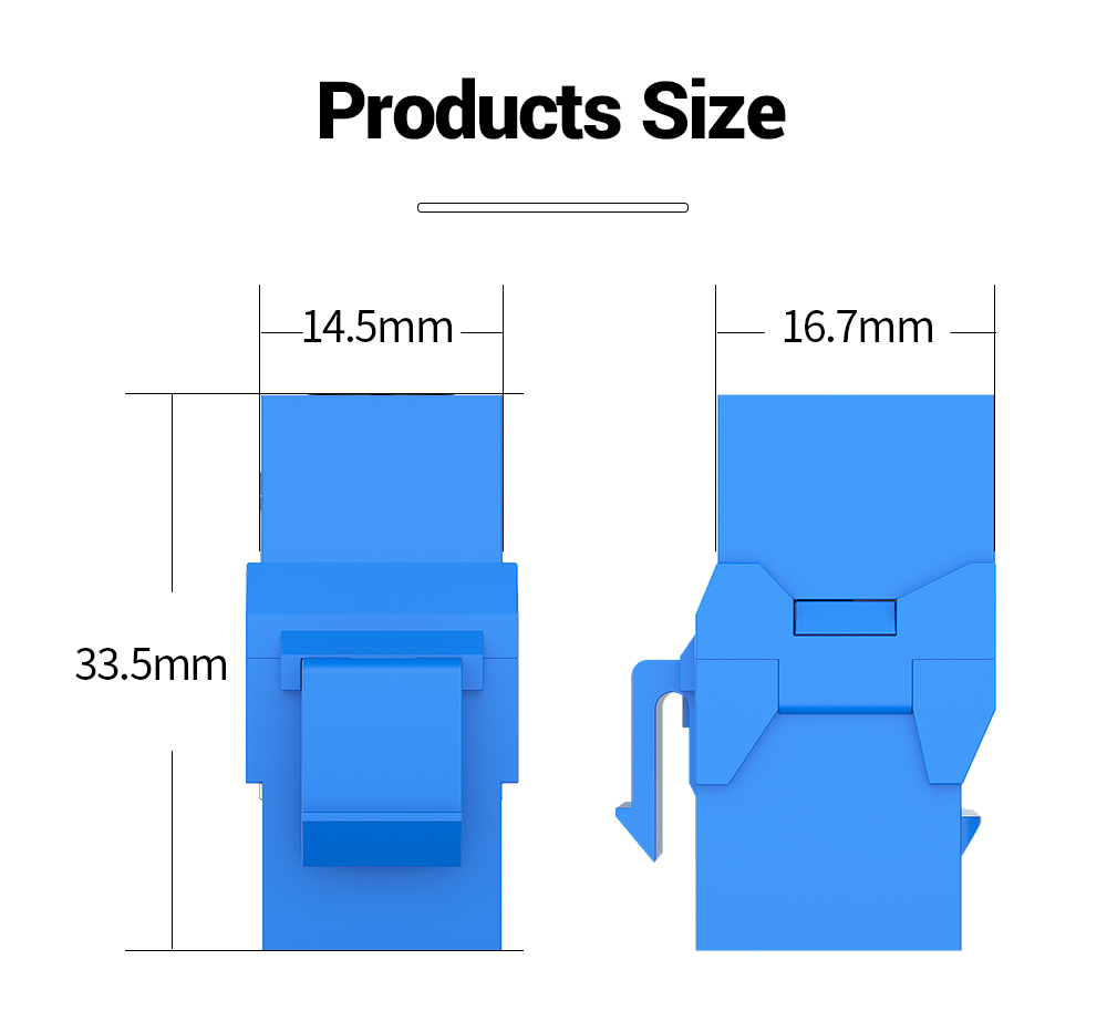 AMPCOM Keystone Coupler Jack,RJ45 Inline Coupler Keystone Jack,RJ45 ...