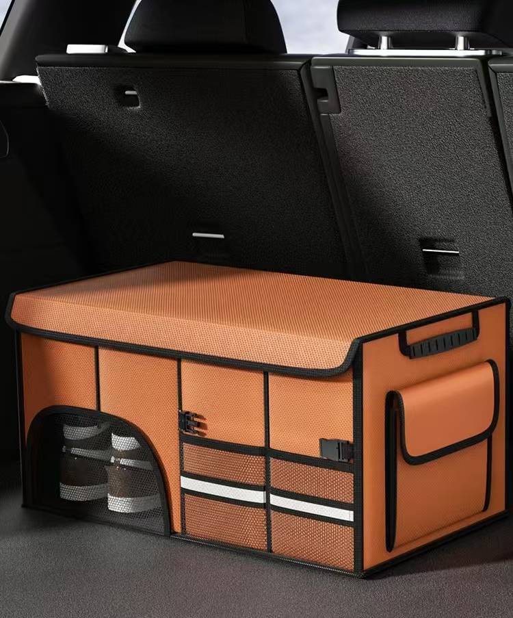 Car Trunk Storage Box Foldable Oxford Cloth Interior Item Storage Box ...