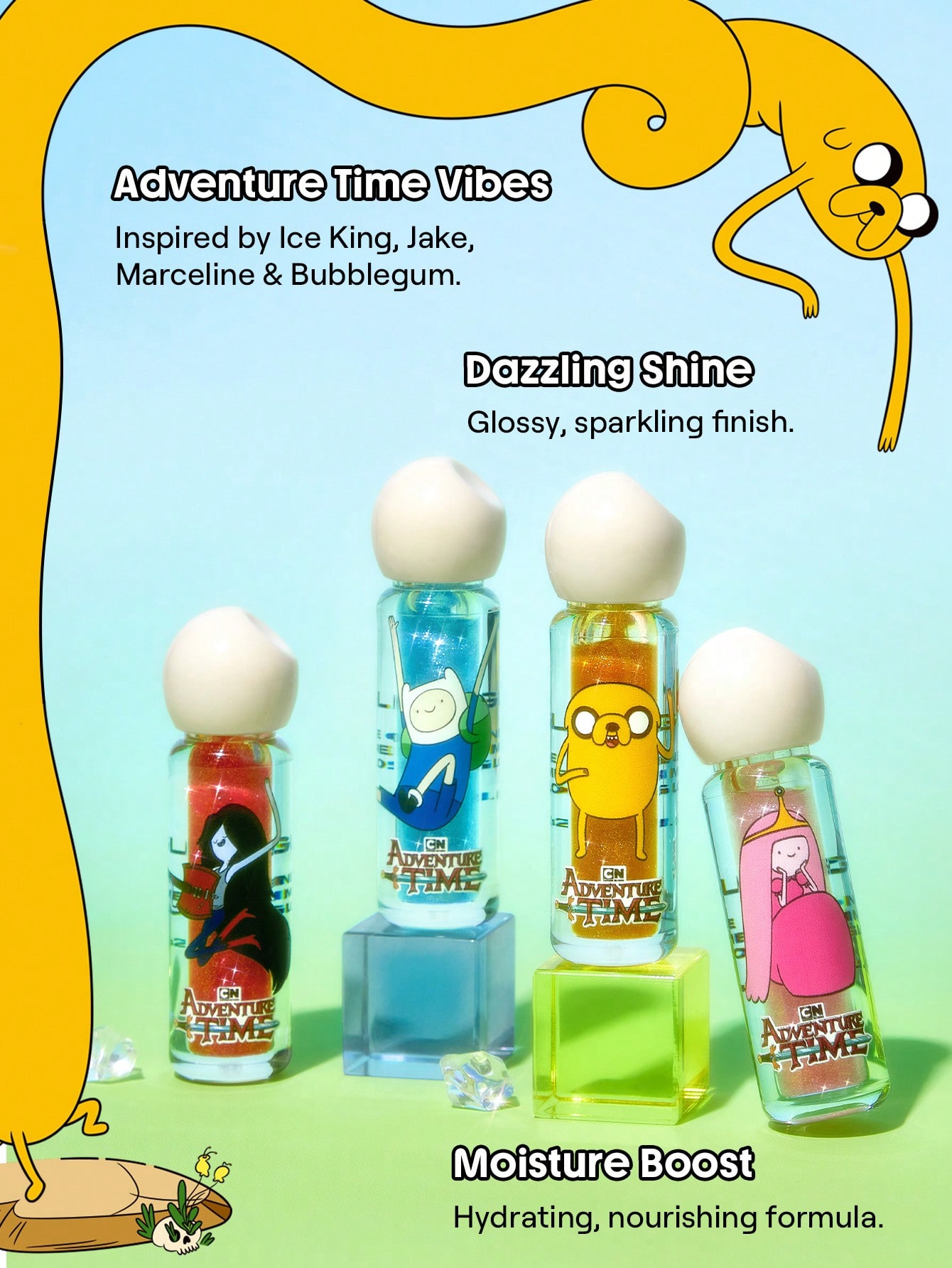 Adventure Time | SHEGLAM Heroes Only Shimmery Lip Gloss-Peebles ...