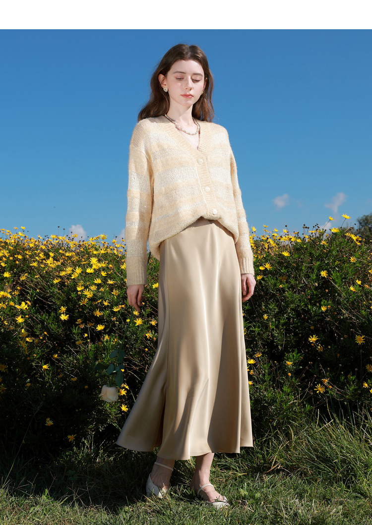 Satin Skirt Fashion Casual Palda Mermaid Wrap Long Skirt for Woman High ...