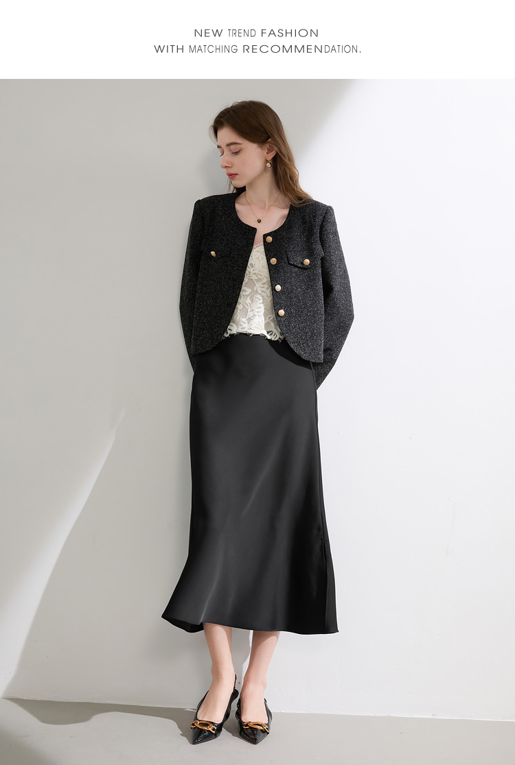 Satin Skirt Fashion Casual Palda Mermaid Wrap Long Skirt for Woman High ...