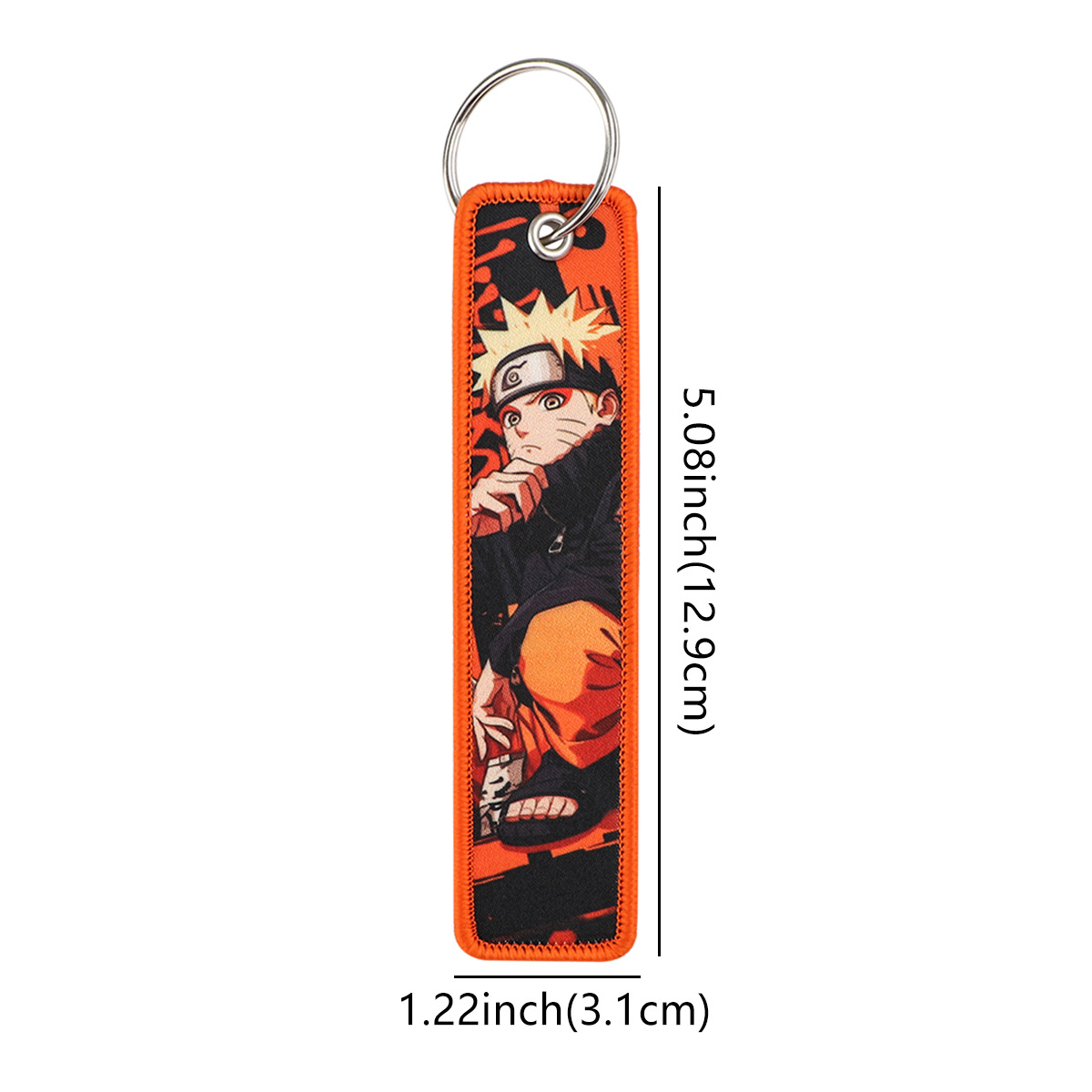 Japanese Anime Naruto Embroidery Key Fobs Key Tags Motorcycles Chaveiro ...