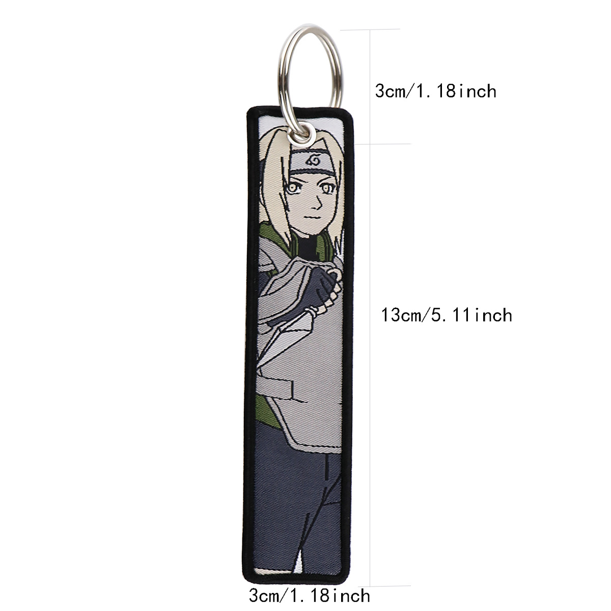 Japanese Anime Naruto Embroidery Key Fobs Key Tags Motorcycles Chaveiro ...