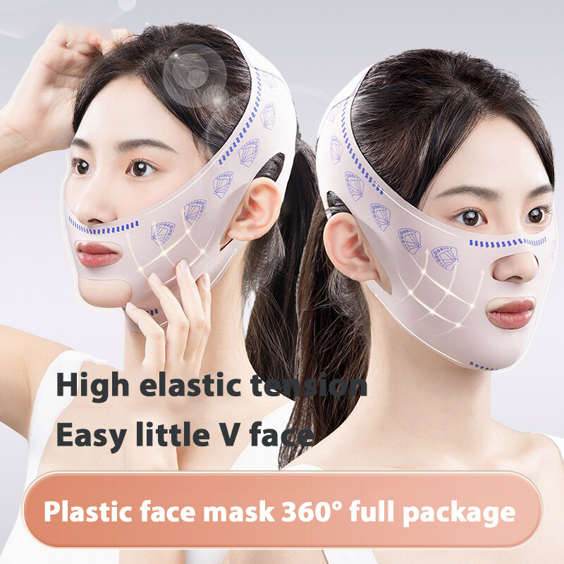 Face Slimming Bandage V Shape Lifting Facial Care Anti-Wrinkle Sleeping ...