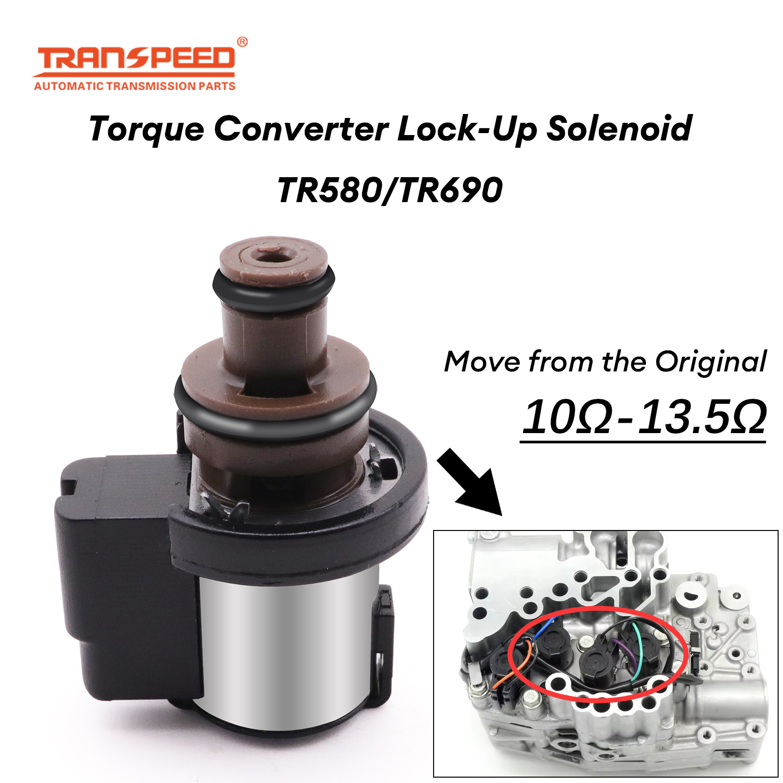 TRANSPEED TR580 TR690 CVT Torque Converter Lock Up Solenoid TCC For ...