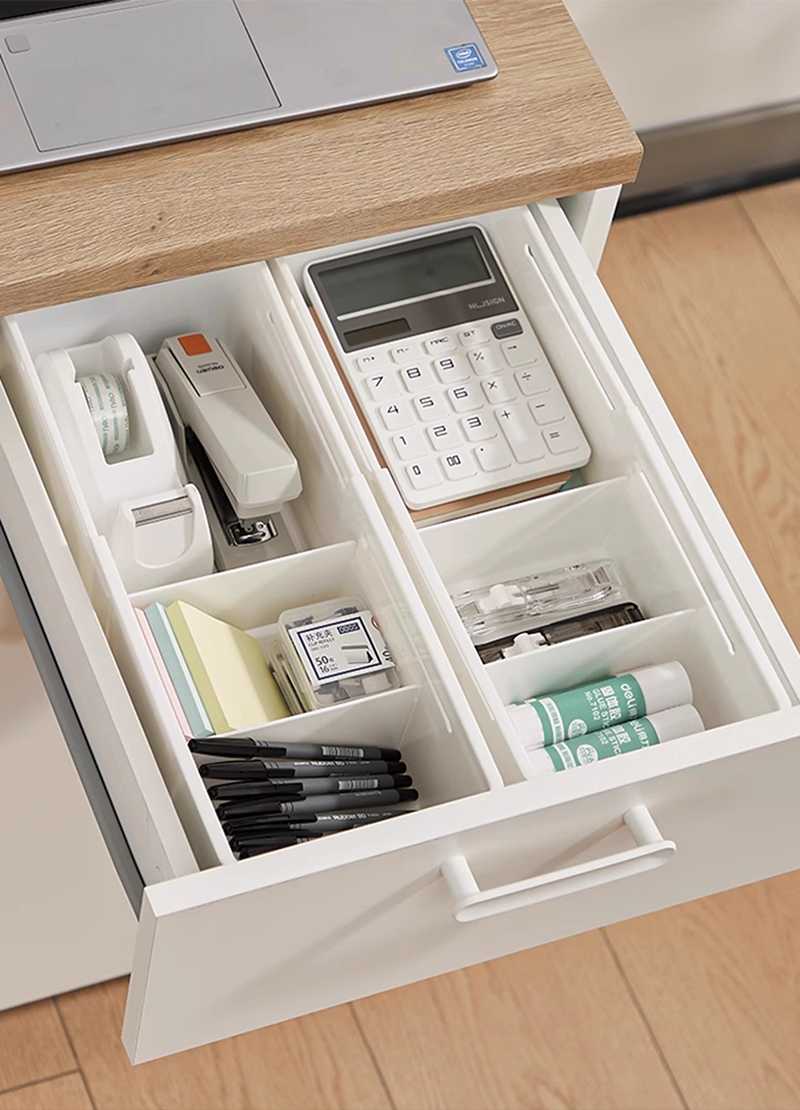 UUOY Drawer Organizer Adjustable and Scalable Drawer Storage Box ...