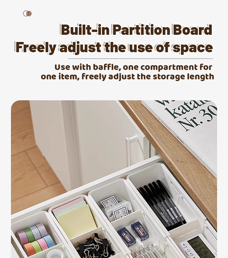 UUOY Drawer Organizer Adjustable and Scalable Drawer Storage Box ...