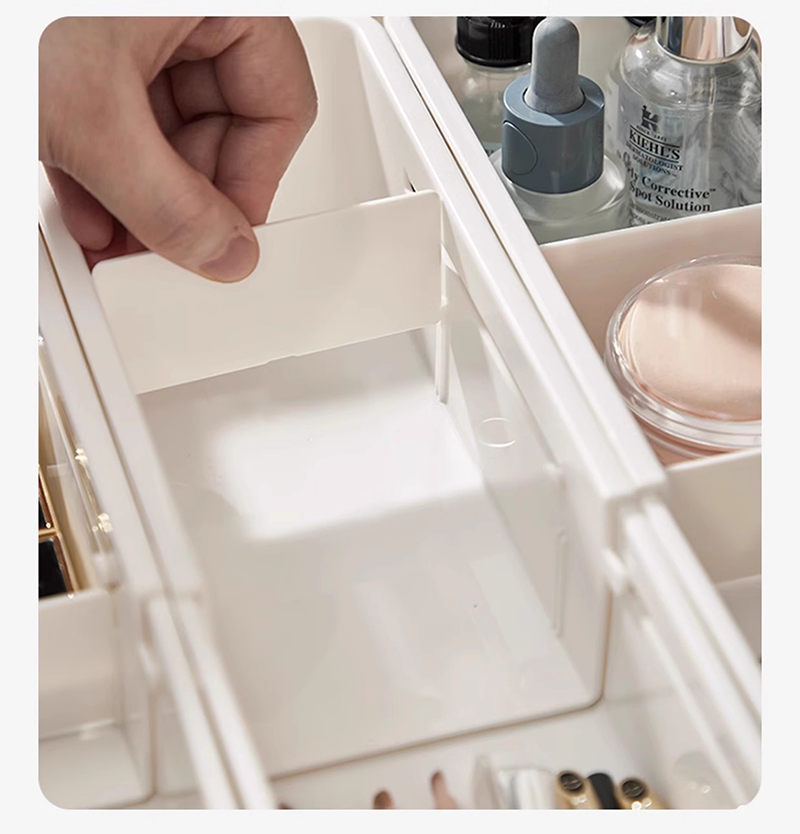 UUOY Drawer Organizer Adjustable and Scalable Drawer Storage Box ...