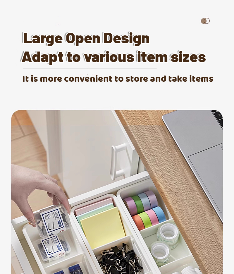 UUOY Drawer Organizer Adjustable and Scalable Drawer Storage Box ...