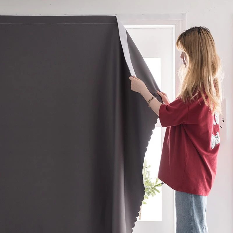 Imuto Curtain Blackout Curtain Plain Blackout Curtain For Window ...
