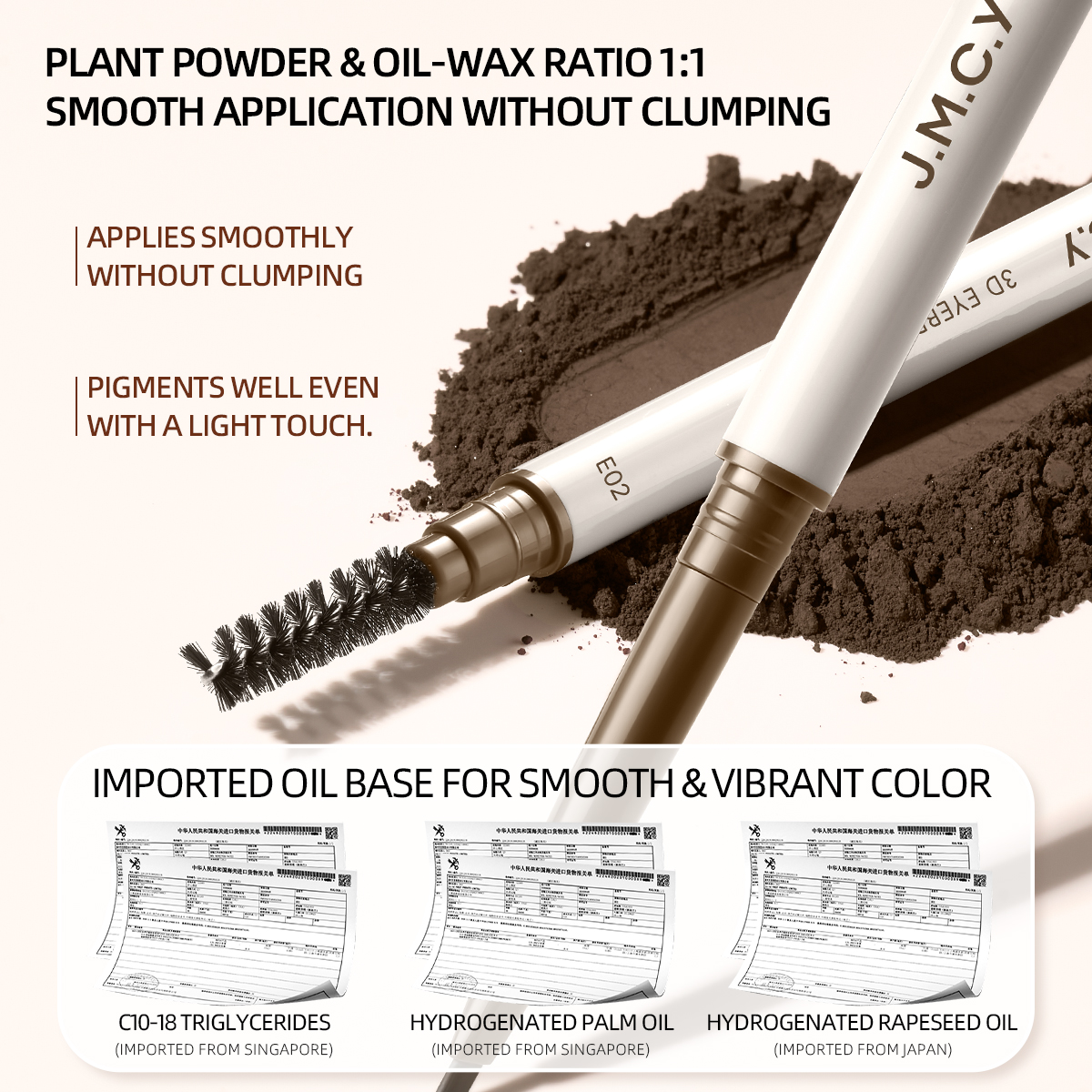 Live Exclusive Jmcy 3d Shaping Eyebrow Pencil 2pcs Ultra Fine Tip