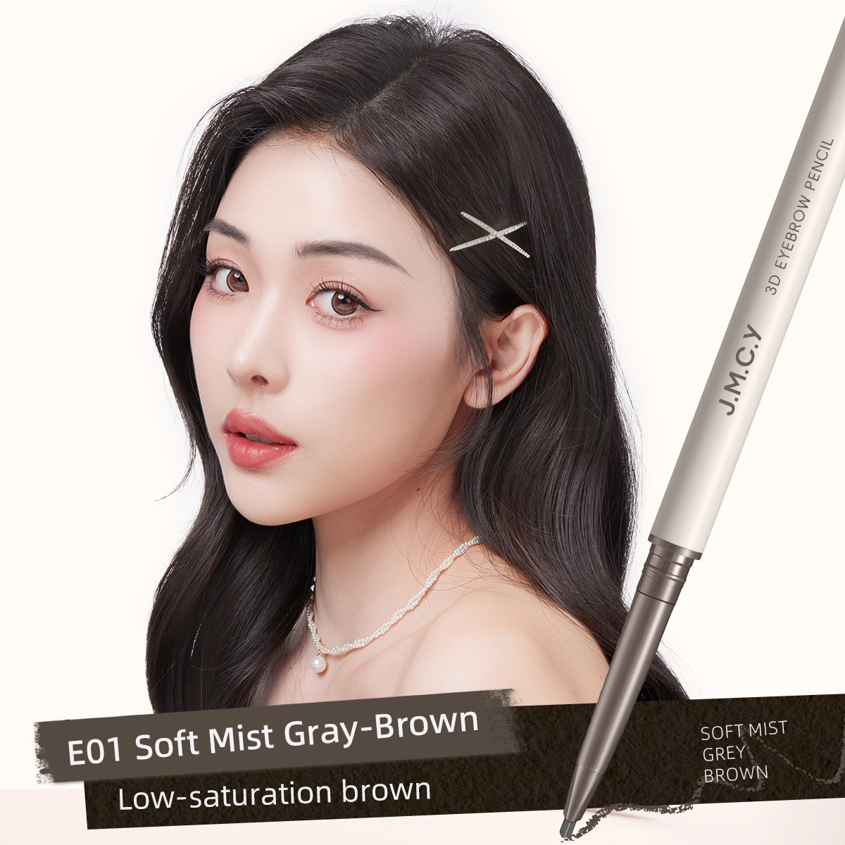 Live Exclusive Jmcy 3d Shaping Eyebrow Pencil 2pcs Ultra Fine Tip