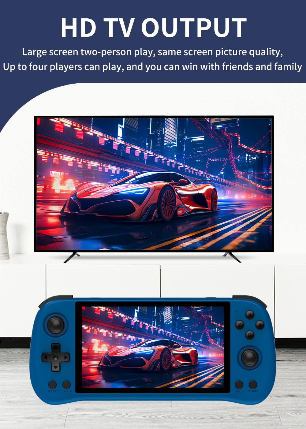 POWKIDDY X55 JELOS System New Retro Portable Game Console New HD Screen ...