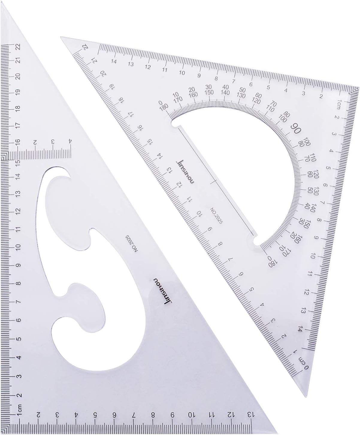 Large Triangle Ruler Square Set 30/60 And 45/90 Degrees Set of 2 Tools ...
