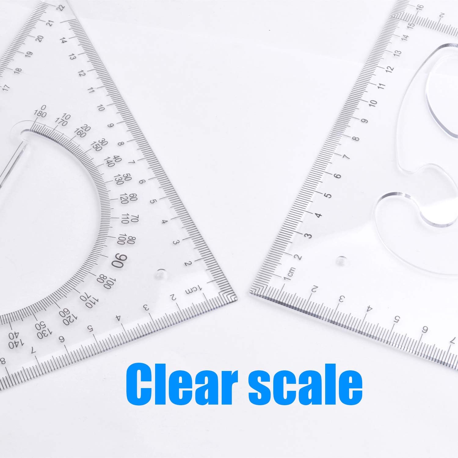 Large Triangle Ruler Square Set 30/60 And 45/90 Degrees Set of 2 Tools ...