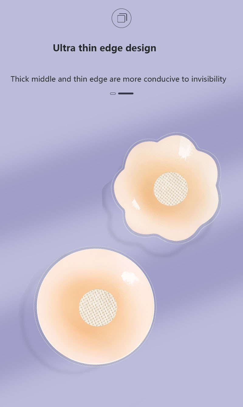Reusable Silicone Nipple Cover Women Bra Sticker Breast Petal Strapless ...
