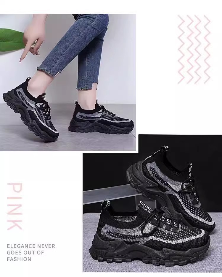 YR Korea fashion women sports shoes Breathable platform light running ...