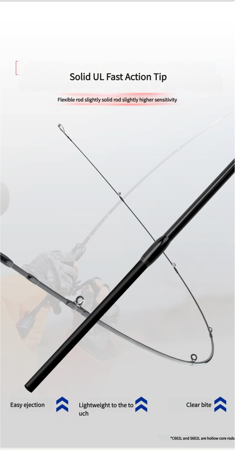 Mavllos FUJI/LS DeepSeeker UL Fishing Rod with Carbon Soft Solid Tip ...