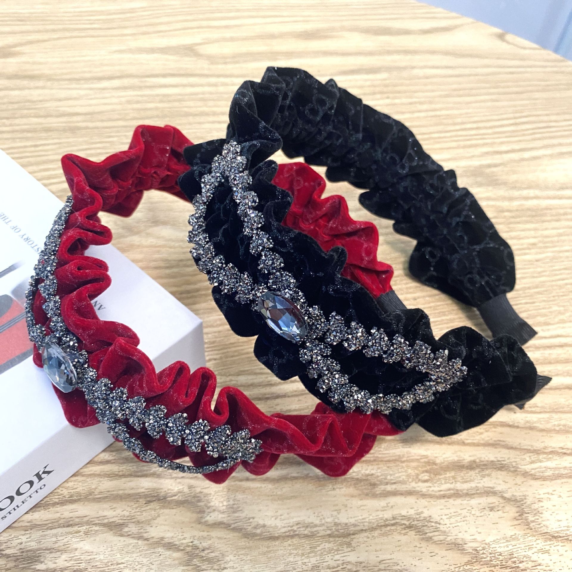 Girls Fashion Hair Bands Rhinestone Hair Bands Face Washing Make Up ...