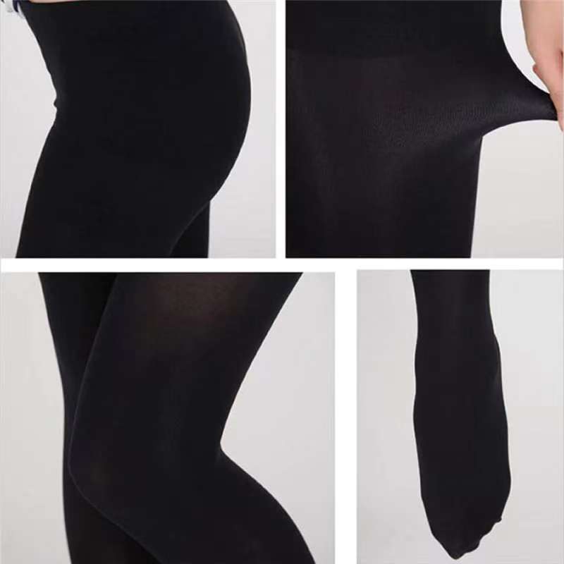 Women's Black Pantyhose - One Size Tights, Anti-Snag & Tummy Control ...