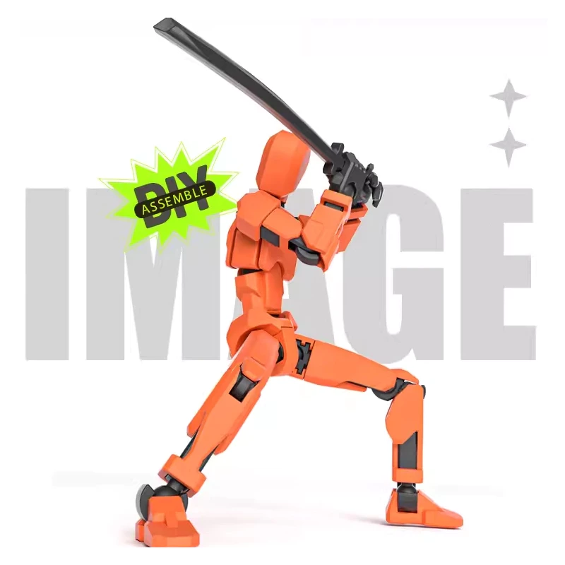 13 Action Figure Full Body Movable Toys Multi-Jointed Movable Robot 3D ...