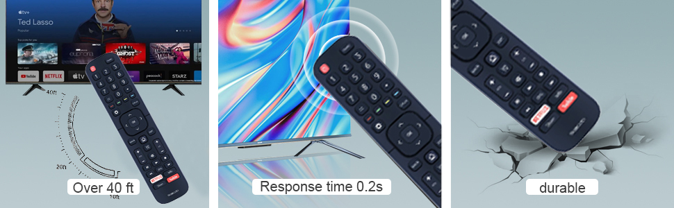 For Devant Hisense Smart TV remote Replacement, Original EN2BD27H ...