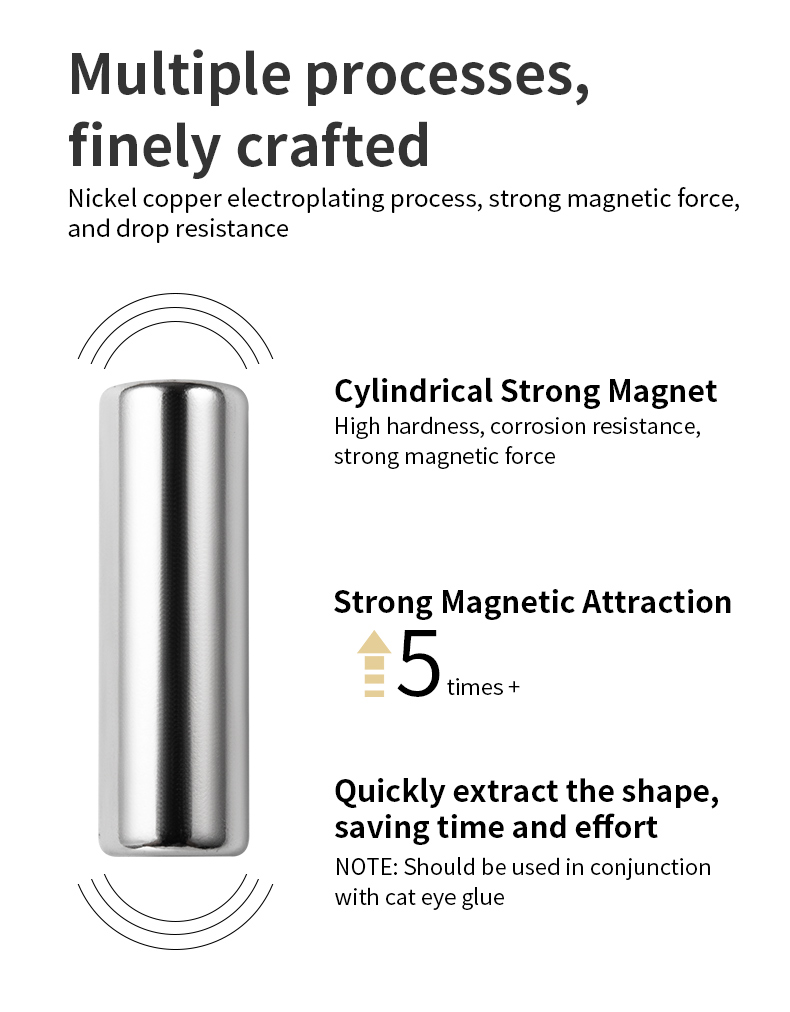 Manicure Magnetic Set Creat Heart Ingot Effect Shape Nail Art ...