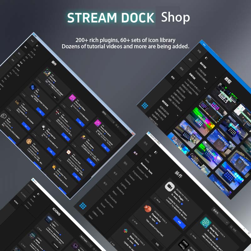 Mirabox Streamdeck M18 Visual Custom keyboard Live Broadcast console ...