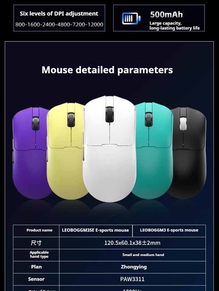 LEOBOG GM3 three mode wireless Esports gaming mouse | Shopee Philippines