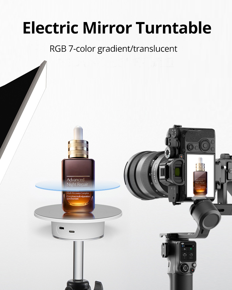 AMBITFUL Electric turntable 360° Rotating Base Seat Mirror Plate ...