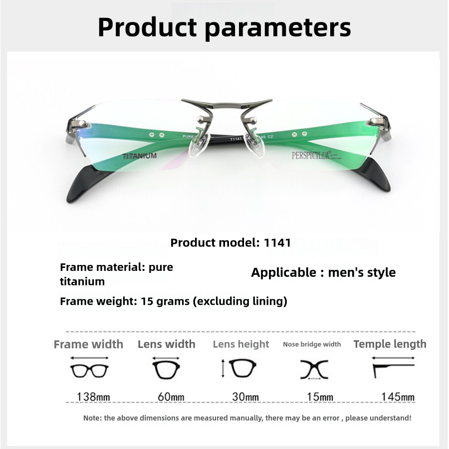 Minimalist Postmodern polygon Titanium Rimless eyeglasses, futuristic ...
