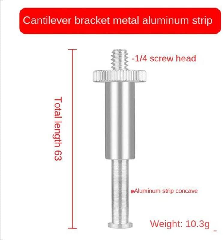 3 Pack Microphone Arm Stand to 17mm Ball 1/4 3/8 Screw Mount Connector ...