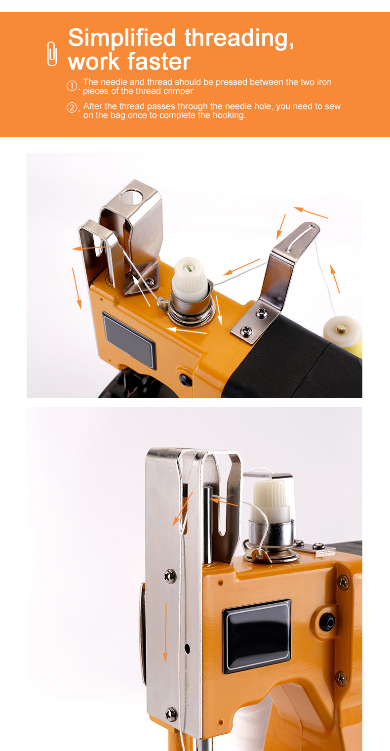 MIDOO Sack Sealer Bag Closer Sewing Machine Portable Sack Sewing ...