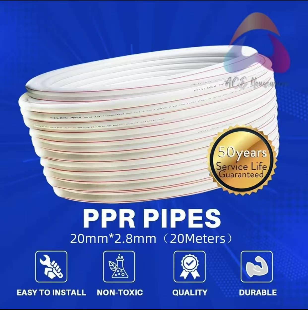 PPR Pipe Roll Wholesale 1/4" PN15(20Meters/50Meters/100Meters) | Shopee ...
