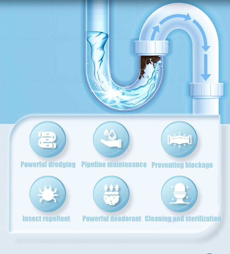 Japan toilet bowl clogged remover 350g Dissolves a variety of blockages ...