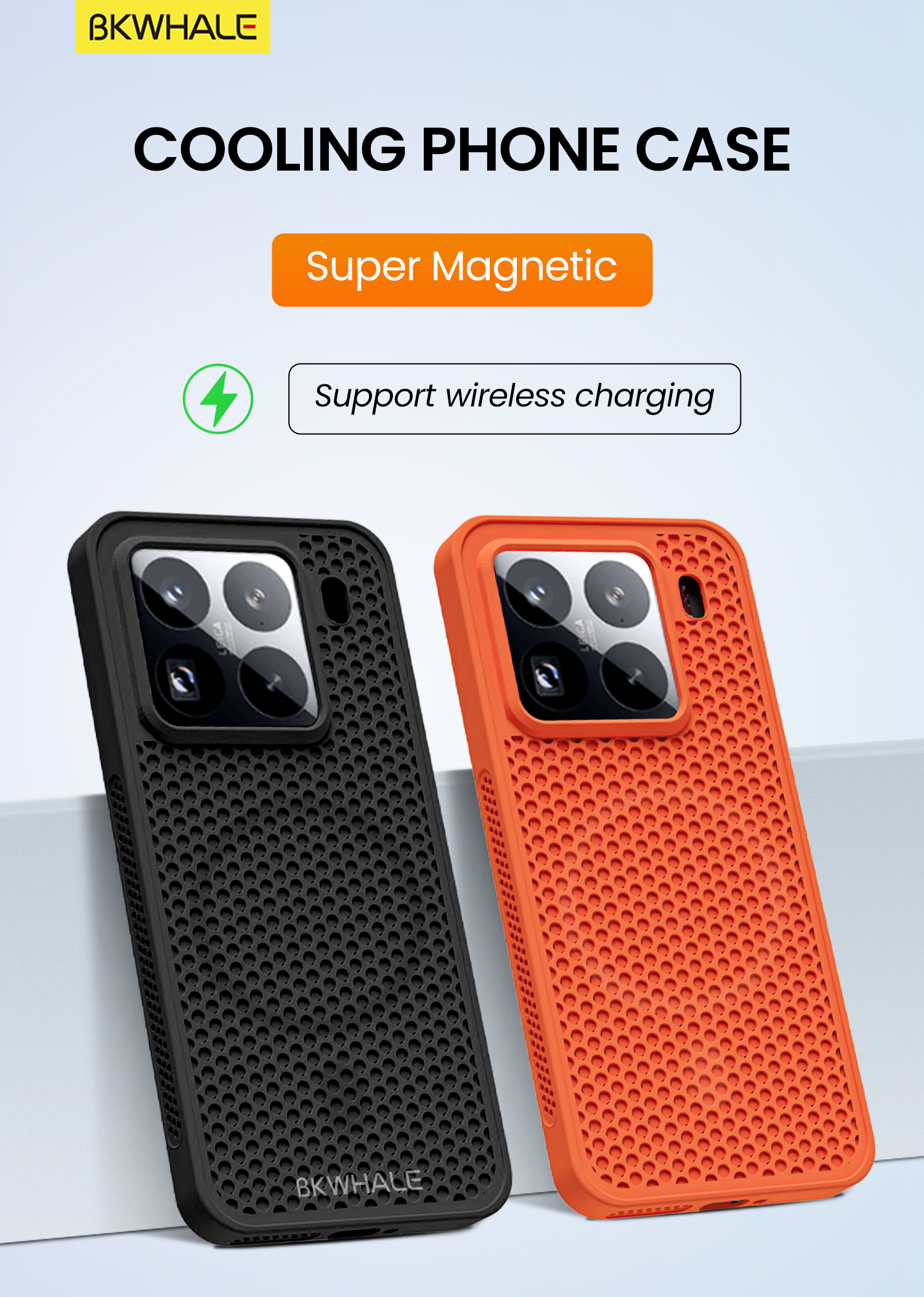 BKWHALE Cooling Magnetic Phone Case For Xiaomi 15 Pro Mi 13 14 Pro 13T ...