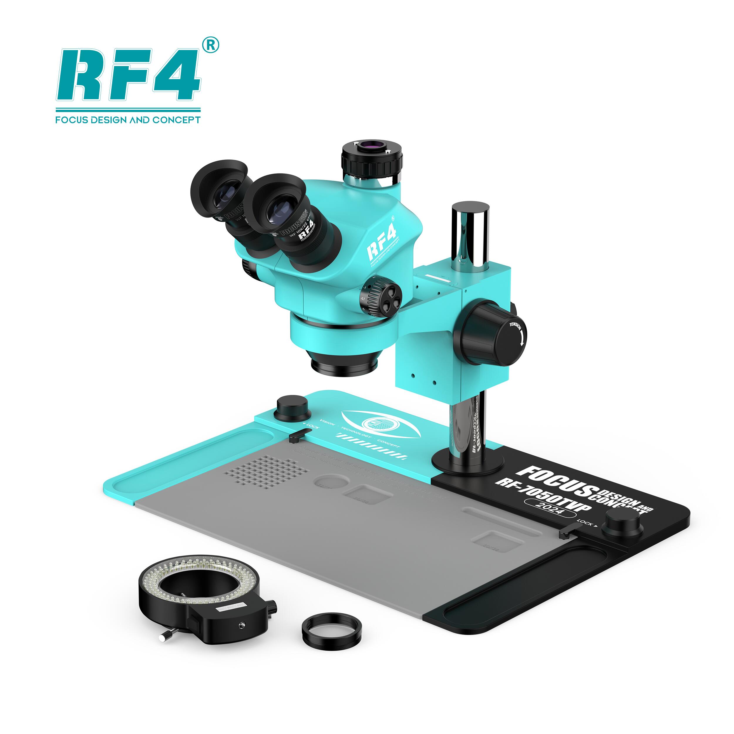 RF4 RF-7050TVP 2024 Triocular Microscope 7-50X Zoom Lens Magnification ...