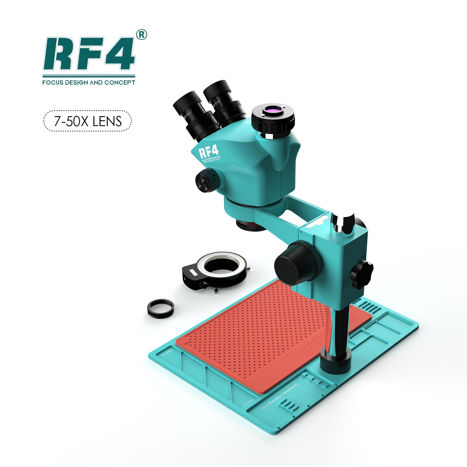 RF4 RF-7050-PO4 Synchronous Focusing Microscopes Triocular Microscope 7 ...