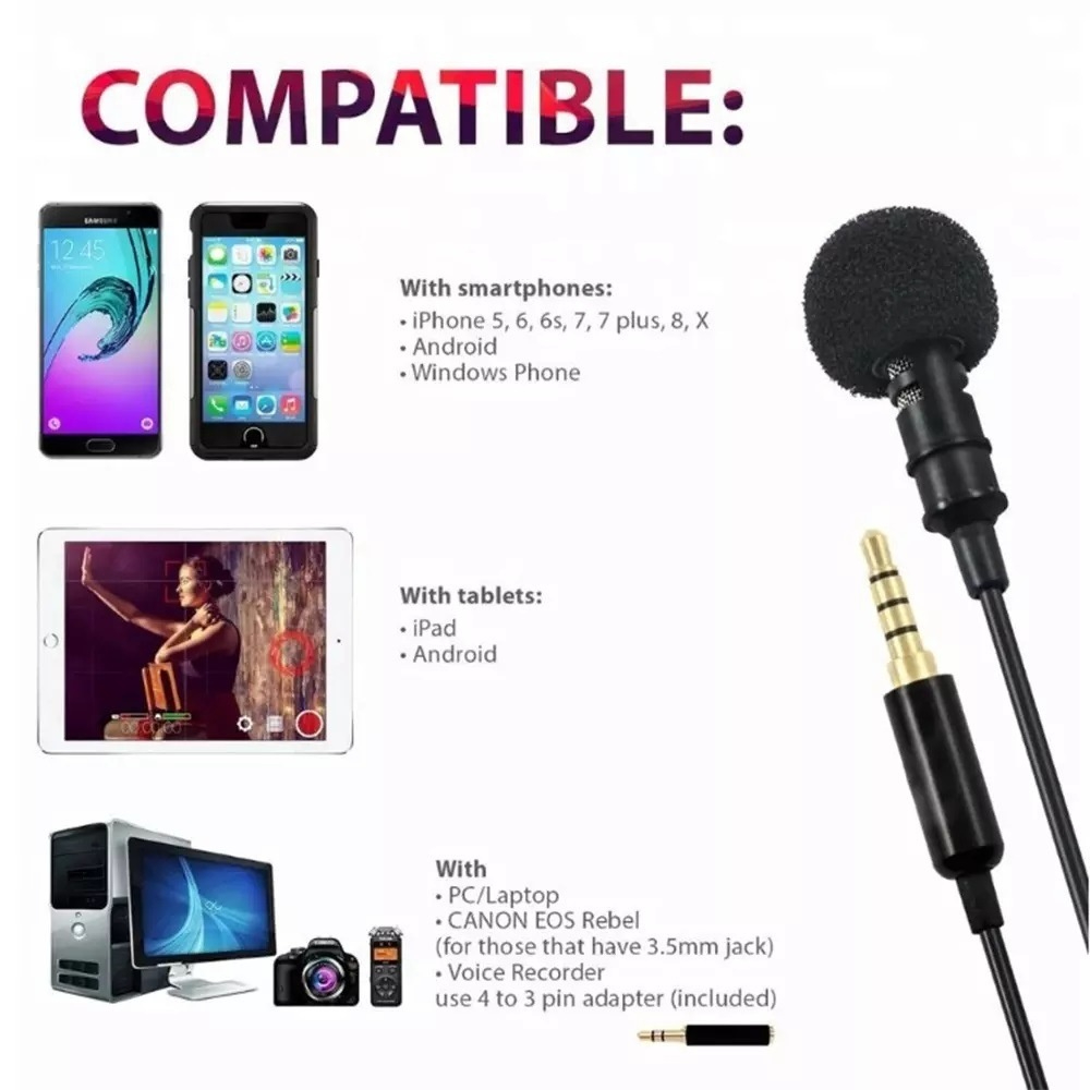 Newmsnr 48kHz High-definition Omnidirectional Pickup Wire Mic DSP Chip ...