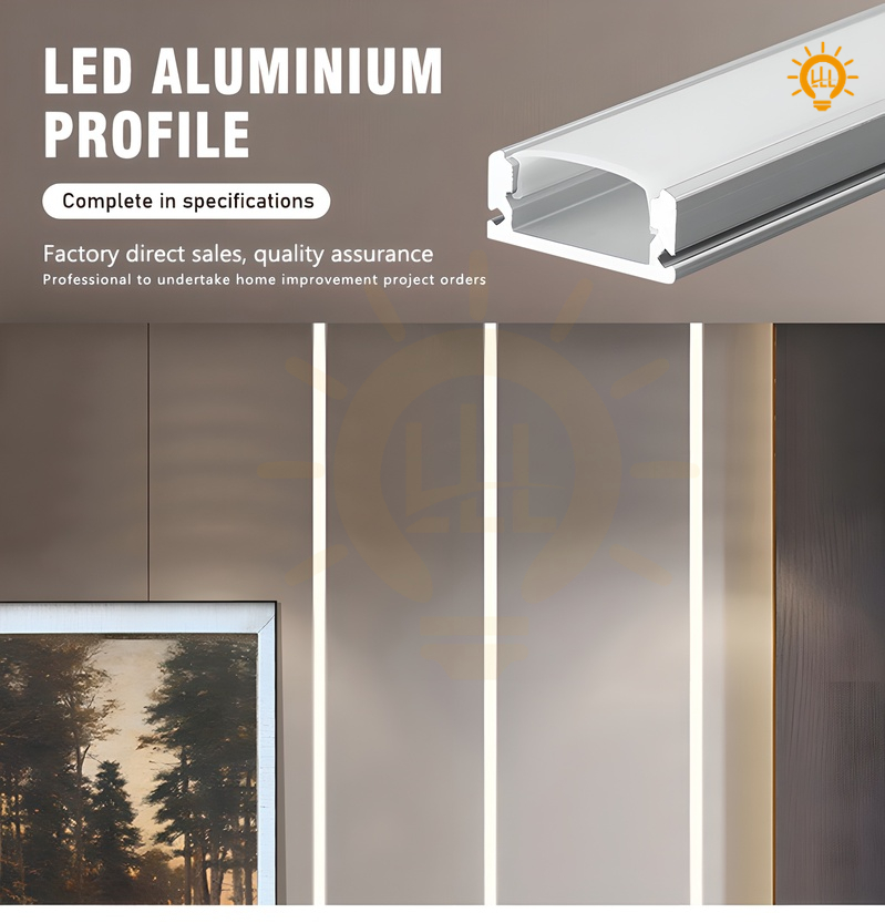 1M V/YW/U Shape LED Aluminum Channel For LED Light Strip LED Aluminum ...