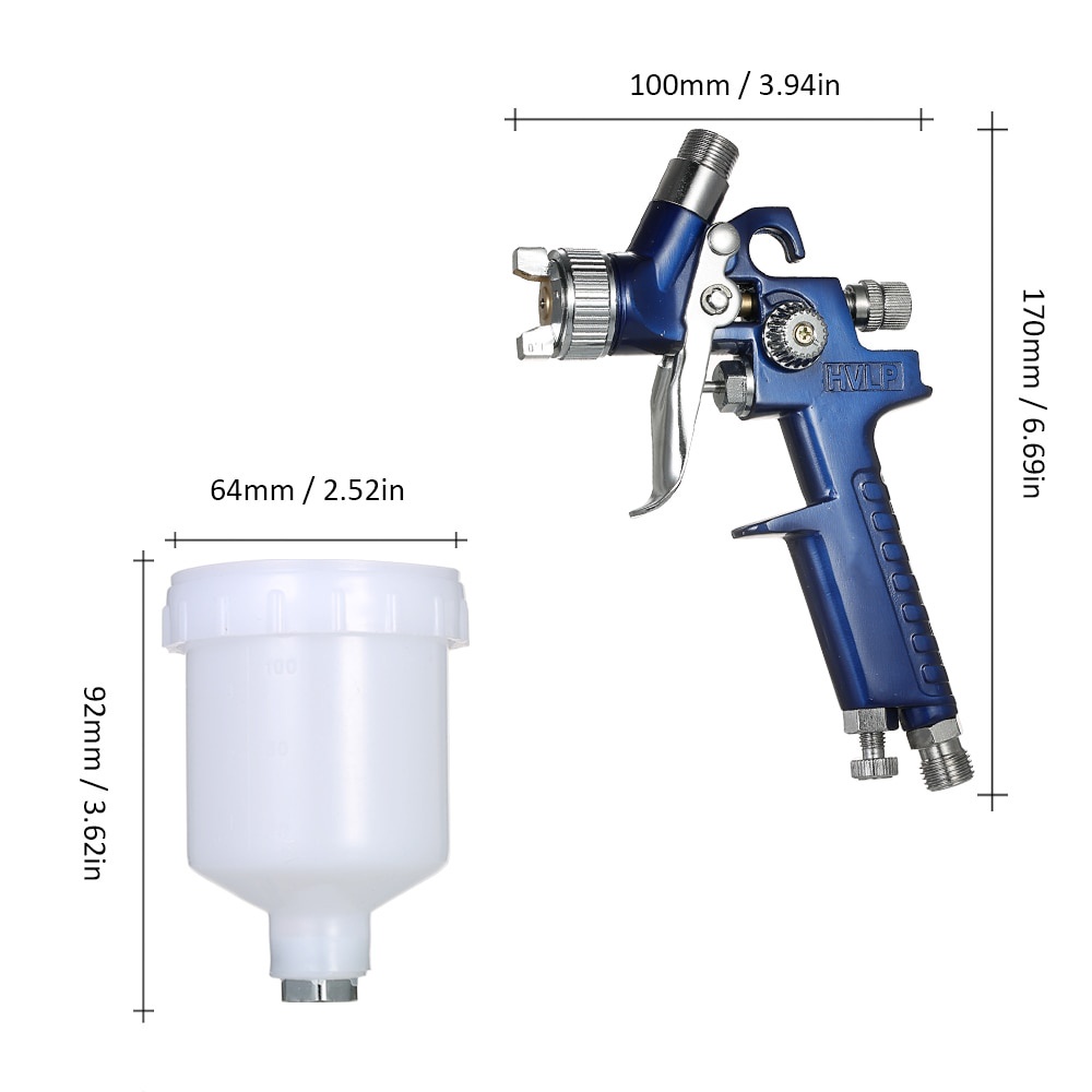 Mini Spray Gun 0.8mm Nozzle Car Paint Tool Wall Painting Repair ...