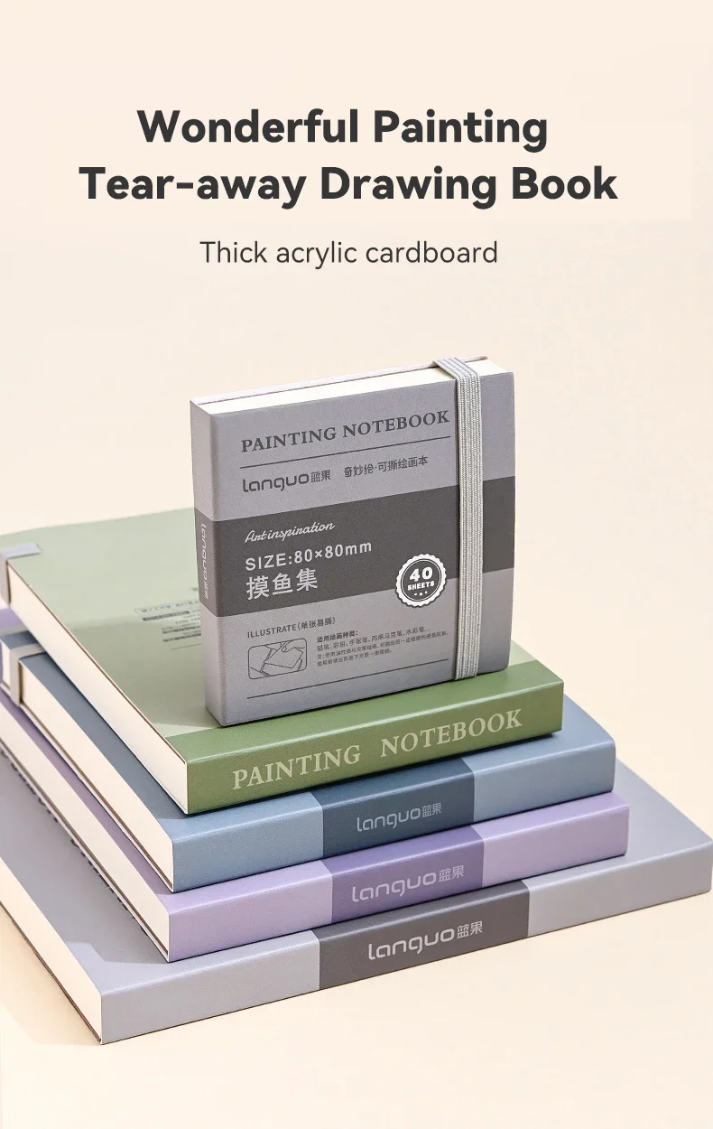 Tearable Drawing Notebook Sketchbook Handbook 250gsm Paper 40sheet Mini ...
