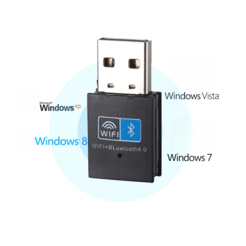 USB WiFi 2.4G Bluetooth Adapter 2in1 Dongle Wireless Receiver Driver ...