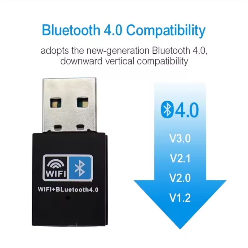 USB WiFi 2.4G Bluetooth Adapter 2in1 Dongle Wireless Receiver Driver ...