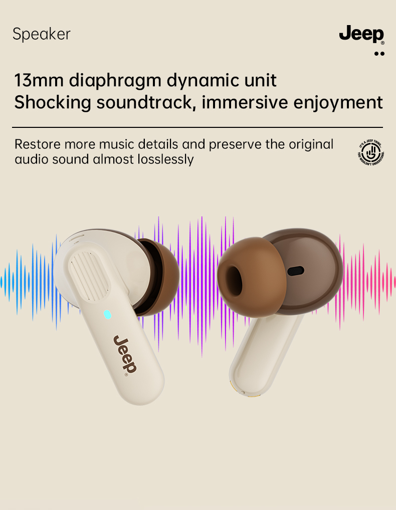 Jeep EW133 TWS True Wireless Bluetooth Earphones HiFi Sound HD Calls ...